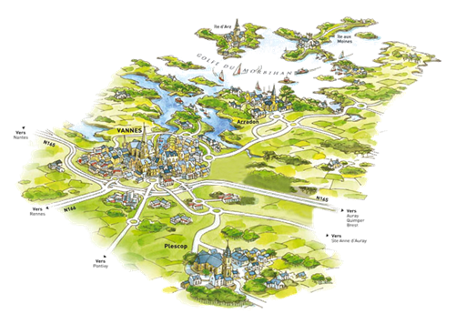 PAM's blog: Jolie carte de Vannes transparente (PNG)